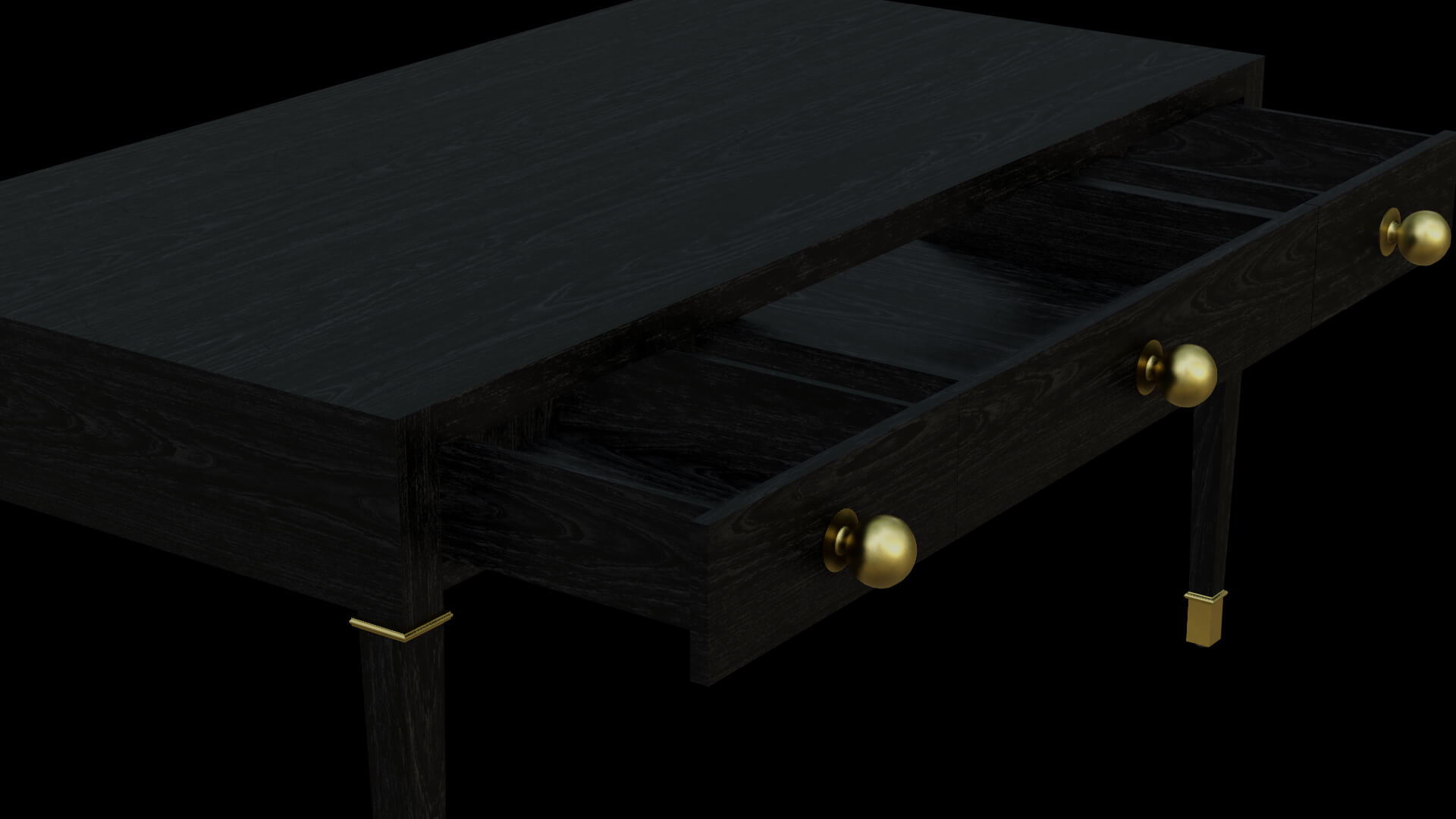 Desk-6 3D Model Low Poly by anak10da