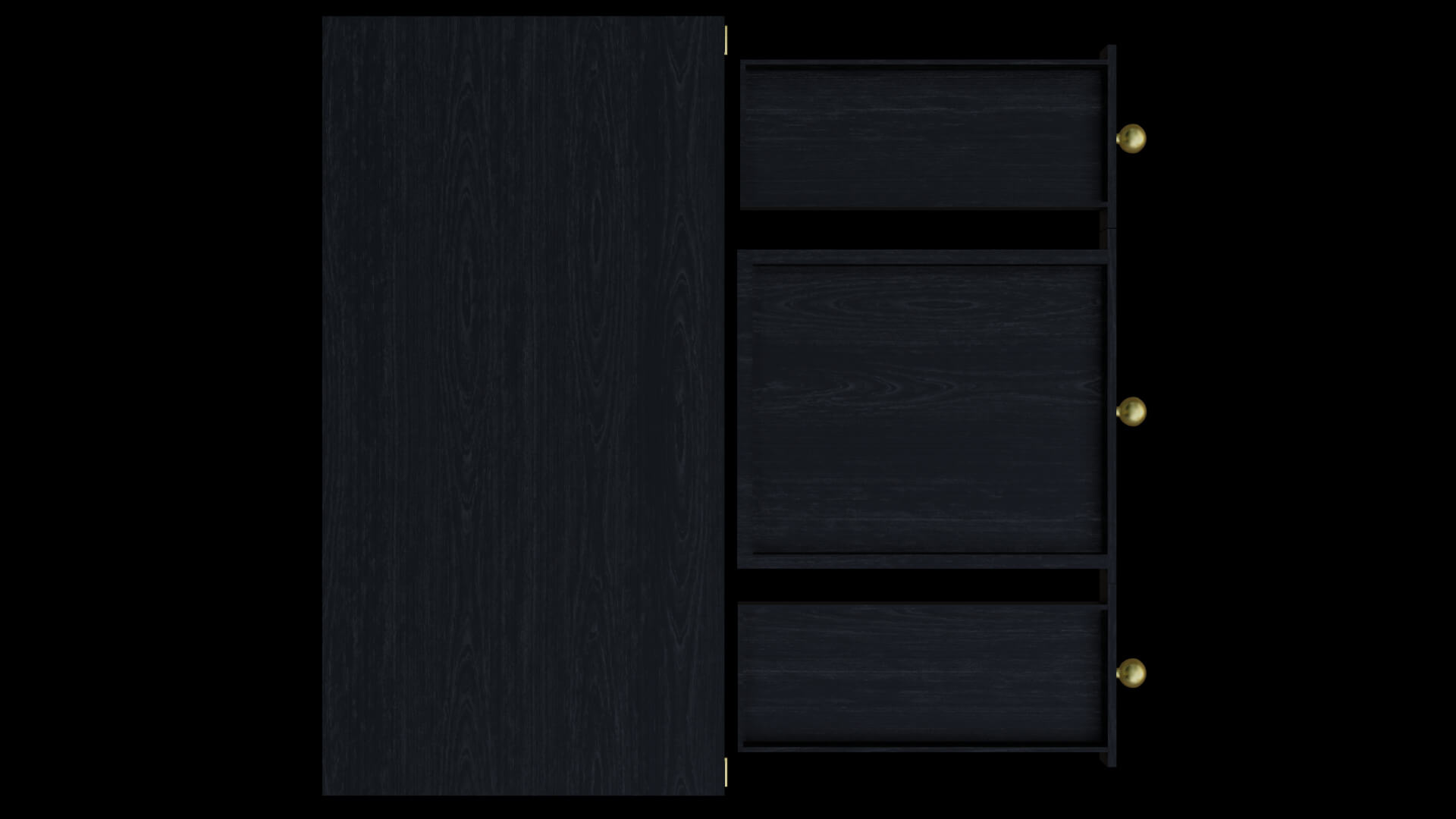 Desk-6 3D Model Low Poly by anak10da