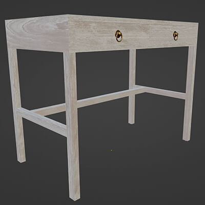 Desk8-Elin-40-Low Poly 3D Model by anak10da