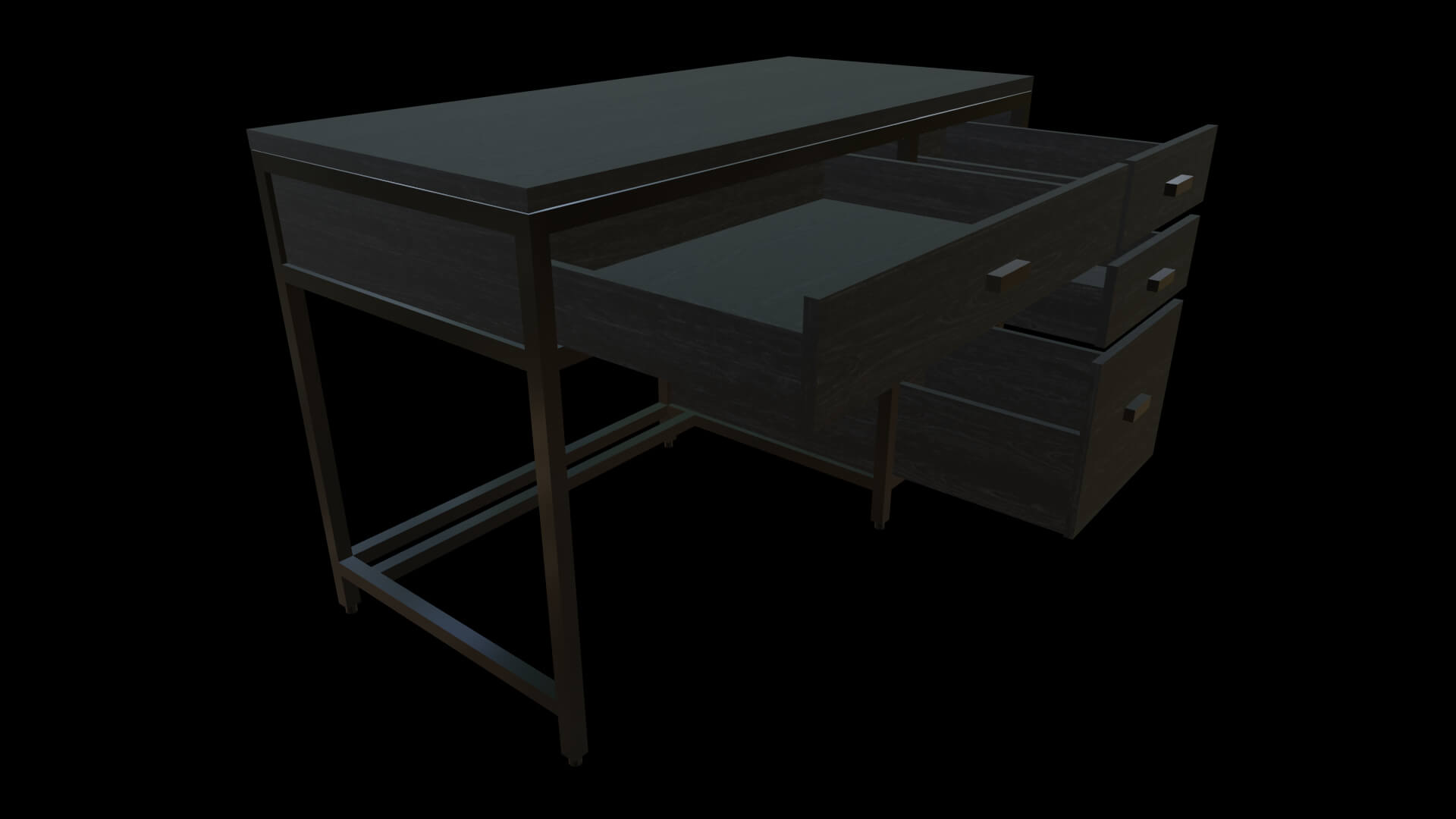 Desk9-Ferris-48-Low Poly 3D Model by anak10da