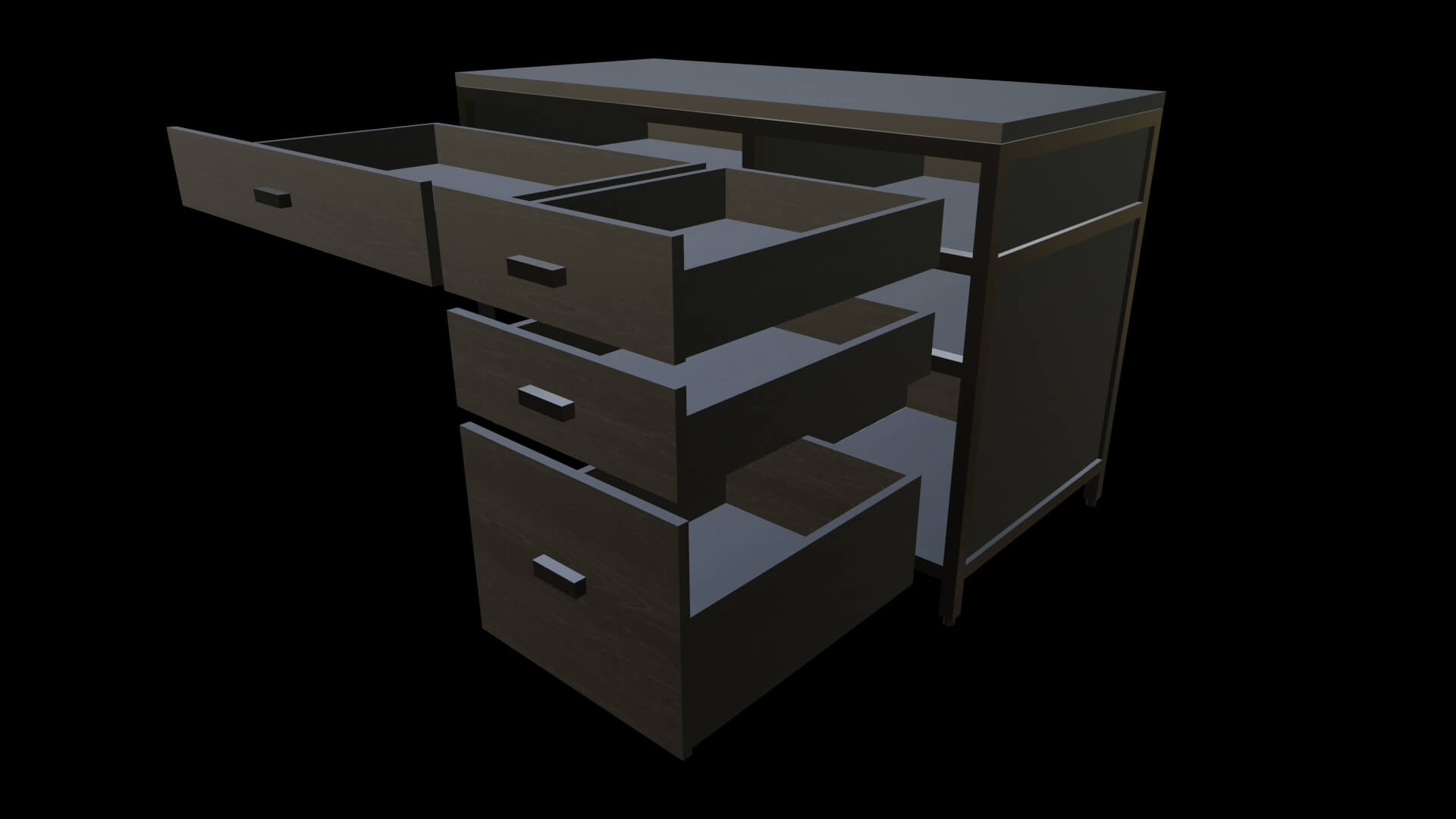 Desk9-Ferris-48-Low Poly 3D Model by anak10da
