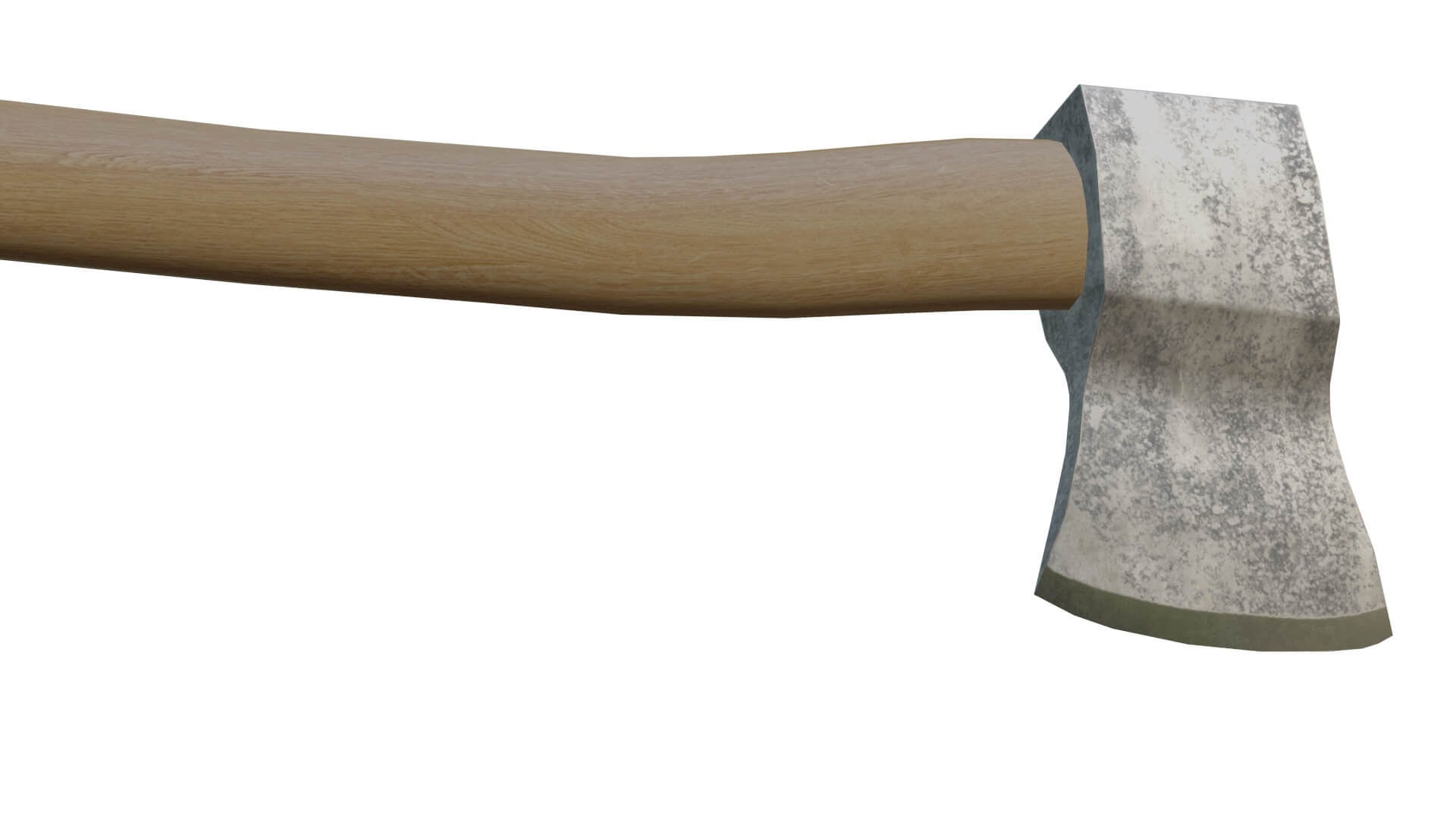 Wooden Ax Low Poly - Free 3D Model by anak10da