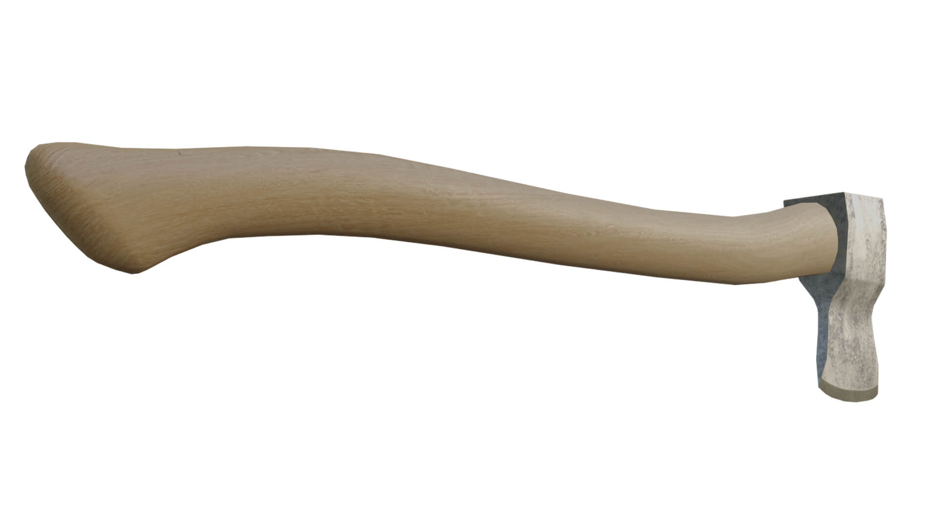 Wooden Ax Low Poly - Free 3D Model by anak10da