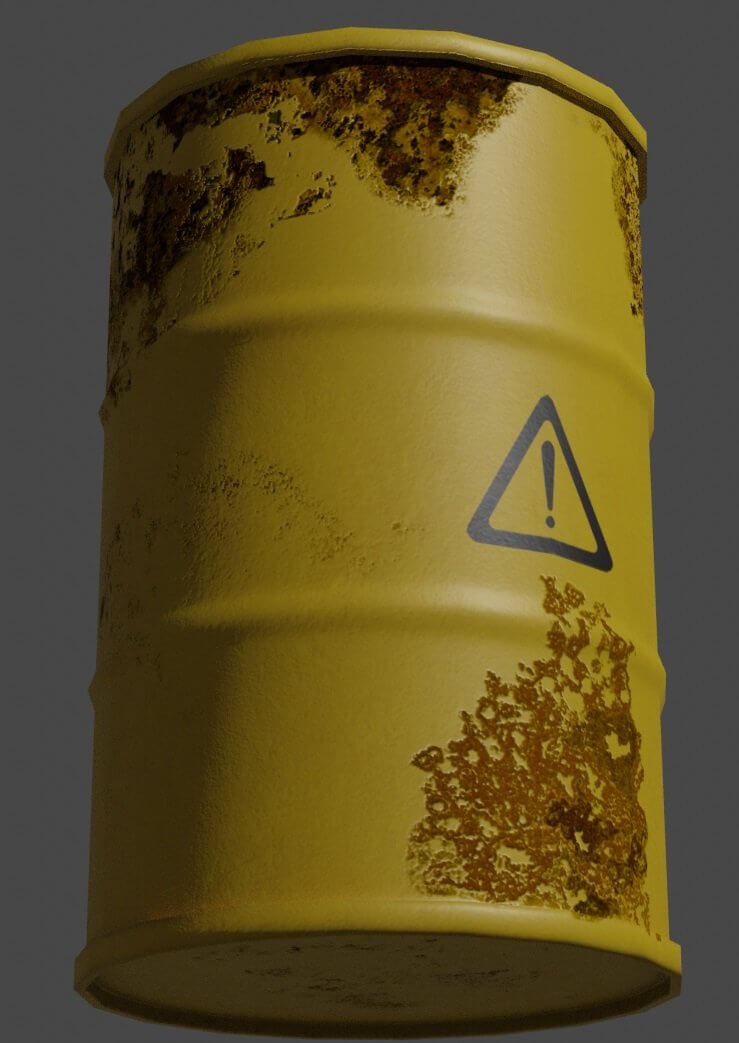 Drum Container - Free 3D Model by Andermaiden2nd