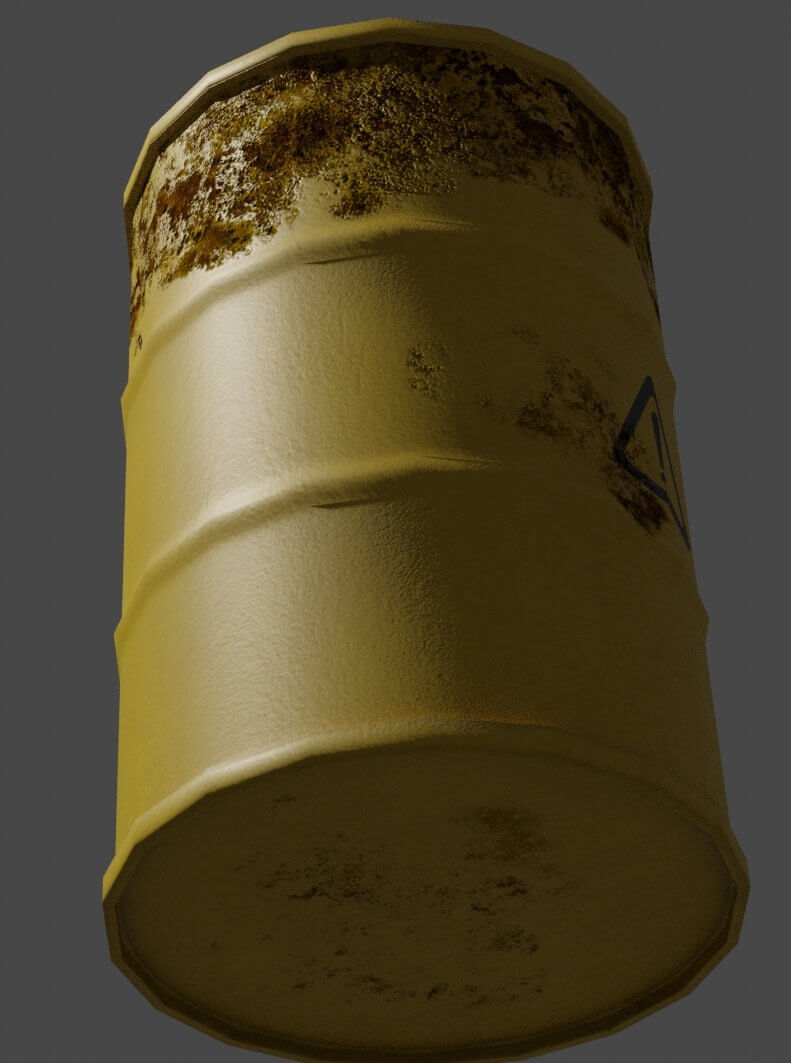 Drum Container - Free 3D Model by Andermaiden2nd