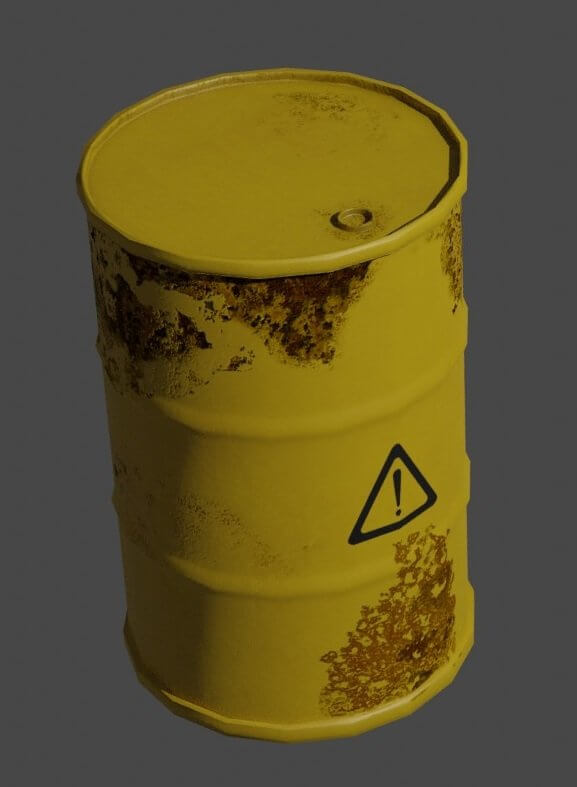 Drum Container - Free 3D Model by Andermaiden2nd