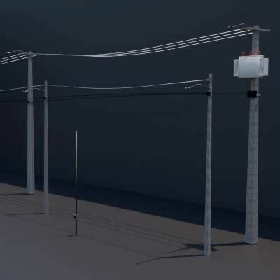 light posts, Brazilian style - Free 3D Model by andersonrdx