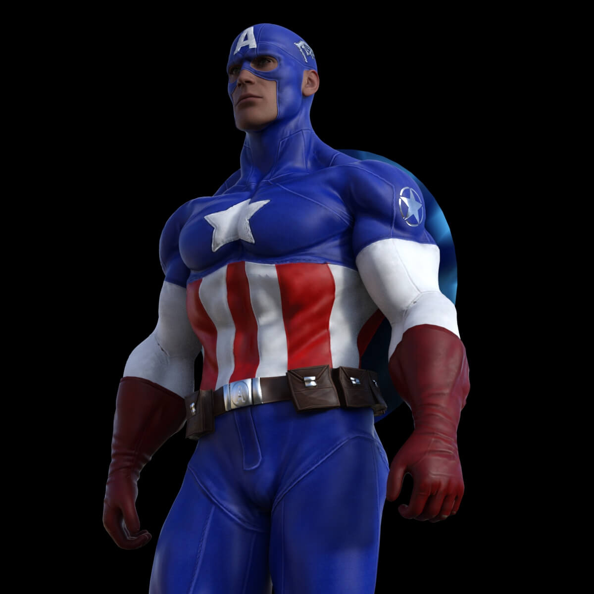 Captain America Outfit - Free Daz Content by Andreas123