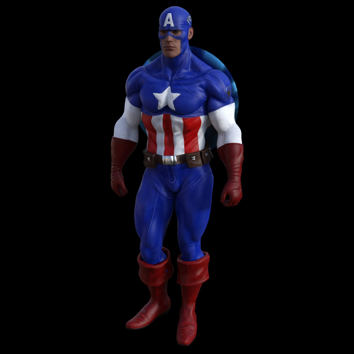 Captain America Outfit - Free Daz Content by Andreas123
