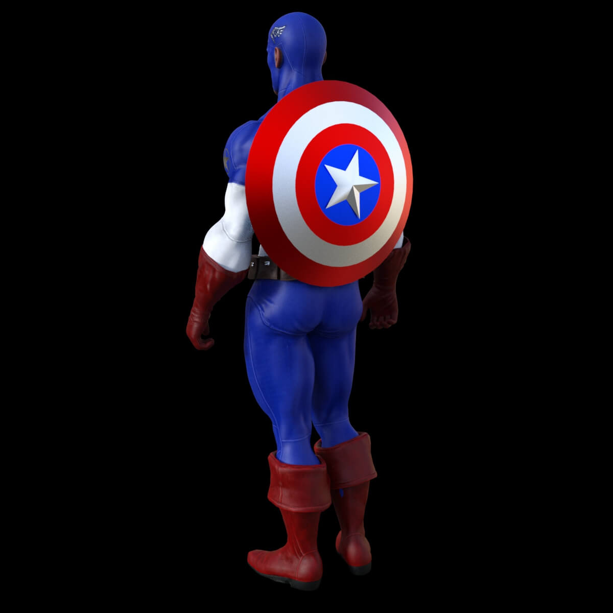 Captain America Outfit - Free Daz Content by Andreas123