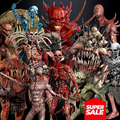 Monsters Mega Pack by Andrei Ermakov