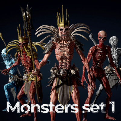 Rigged 3D Models | Creatures | Monsters | RenderHub