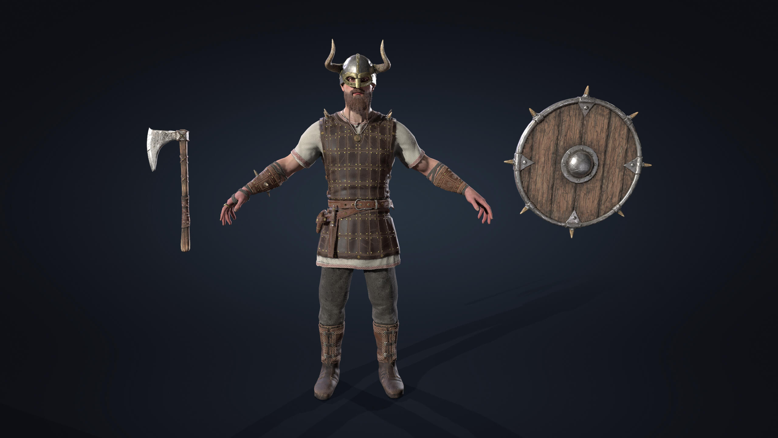 Vikings set: "Celtic Warrior 2" - 3D Model by Andrei Ermakov