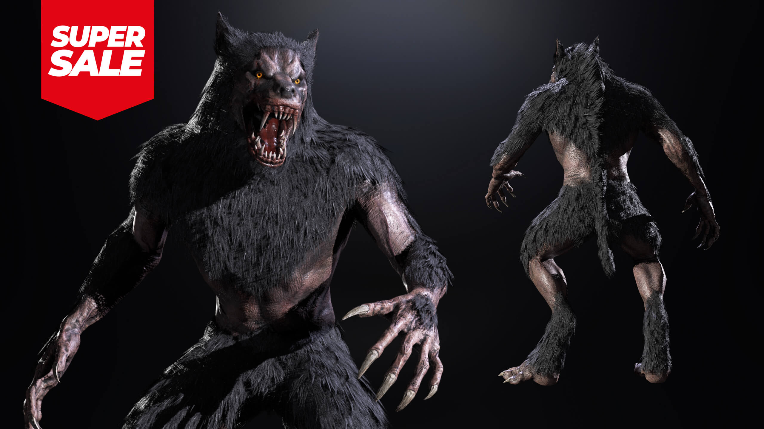 "Werewolf" - Mythical Creature (Bonus: Zombie, Neo 3D Model by Andrei Ermakov