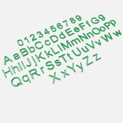 Alphabet Plastic 6 - 3D Model by Andrei_Shukan