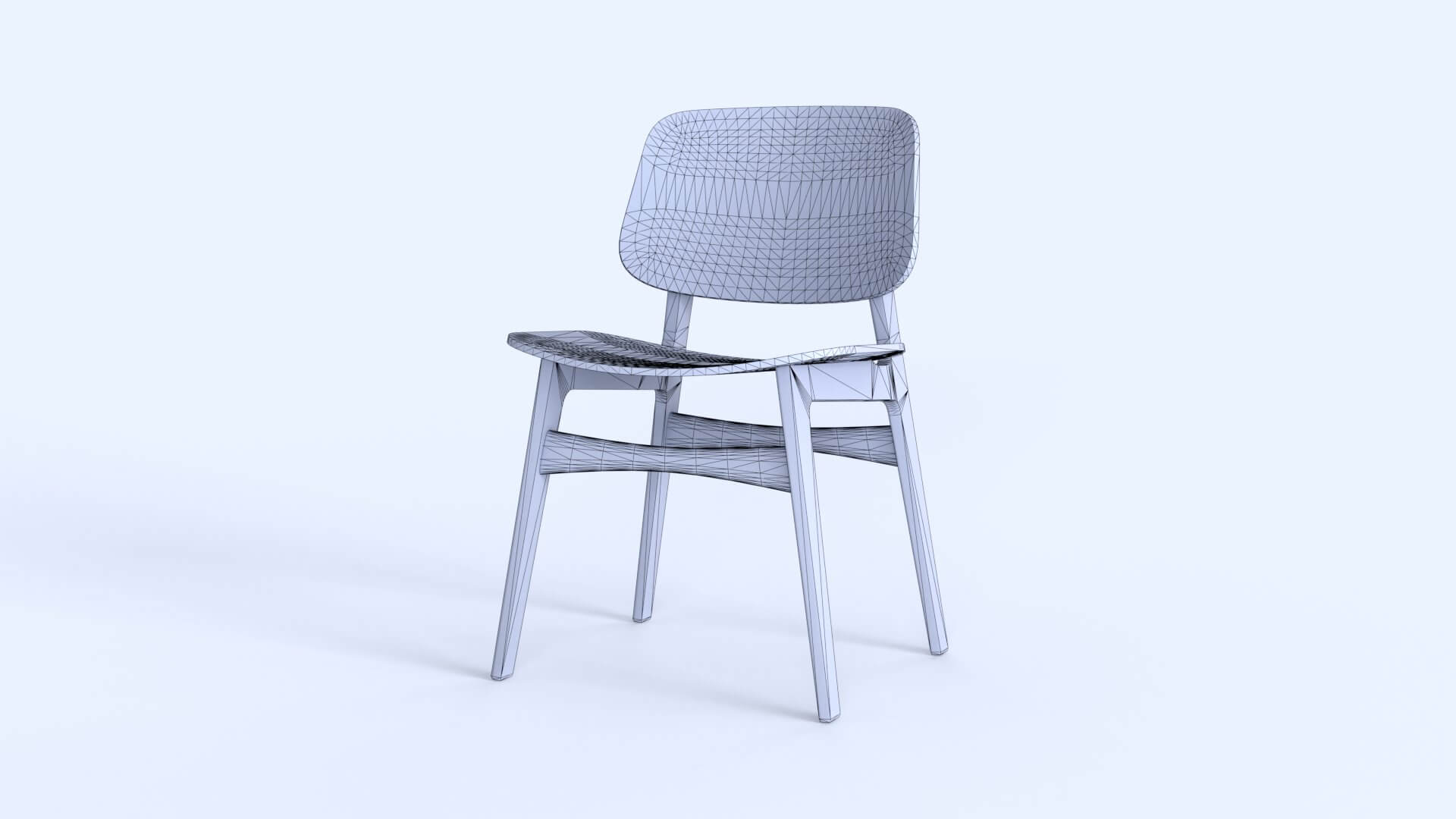 Soborg Wooden Chair Color 02 - Free 3D Model by andrey_ryzhko