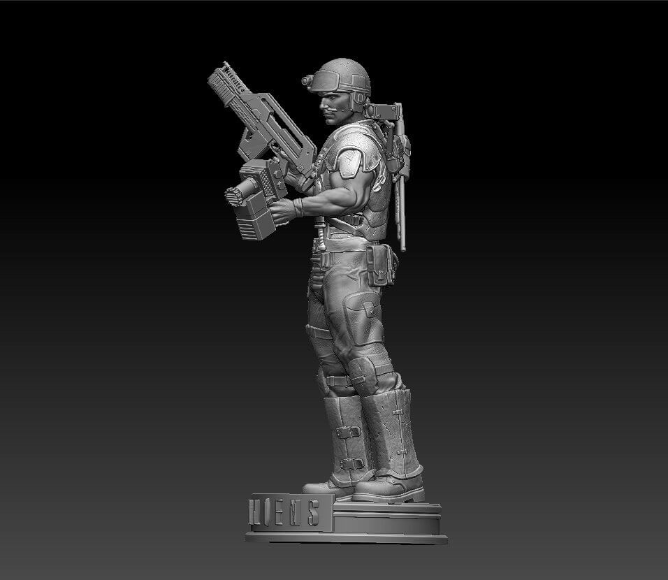 Aliens Soldier - 3D Model by Andreyad77