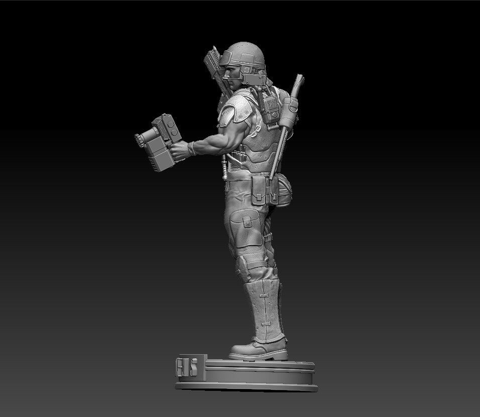 Aliens Soldier - 3D Model by Andreyad77