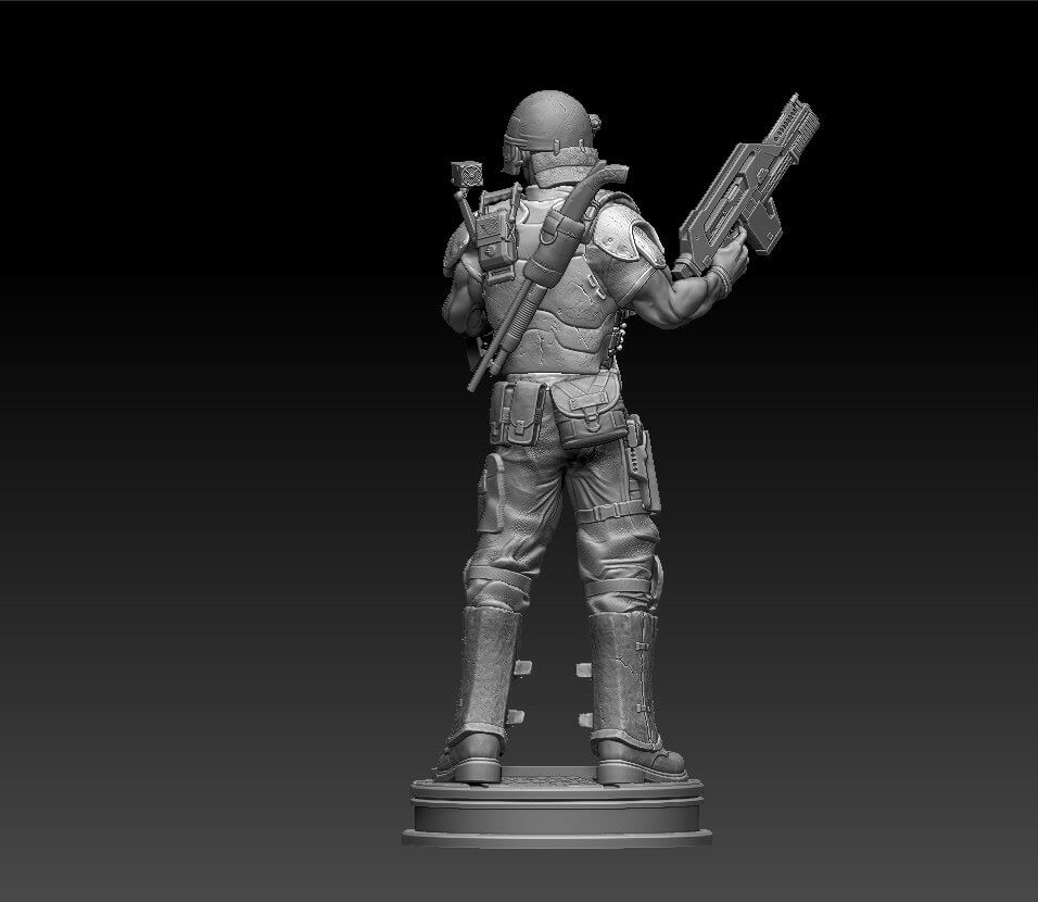 Aliens Soldier - 3D Model by Andreyad77
