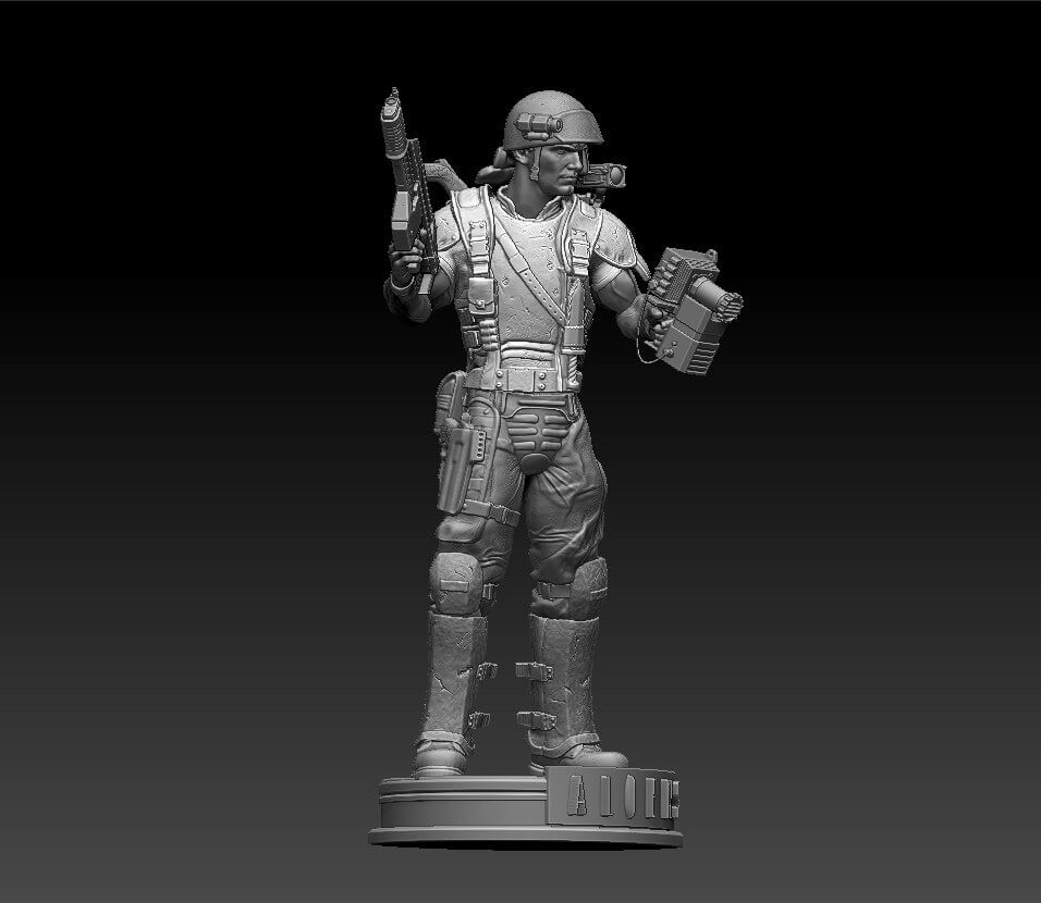 Aliens Soldier - 3D Model by Andreyad77