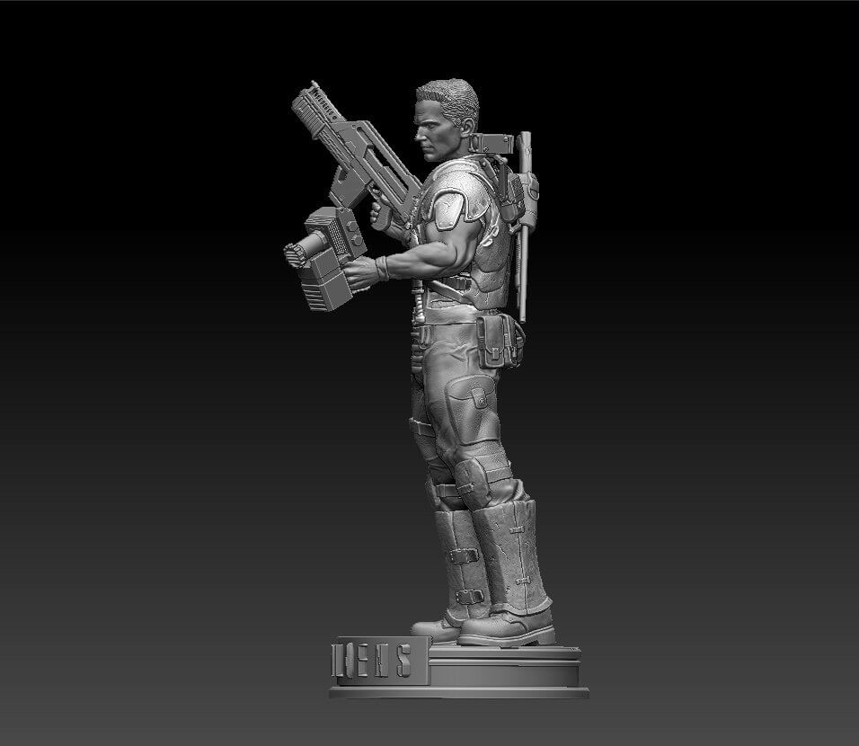 Aliens Soldier - 3D Model by Andreyad77