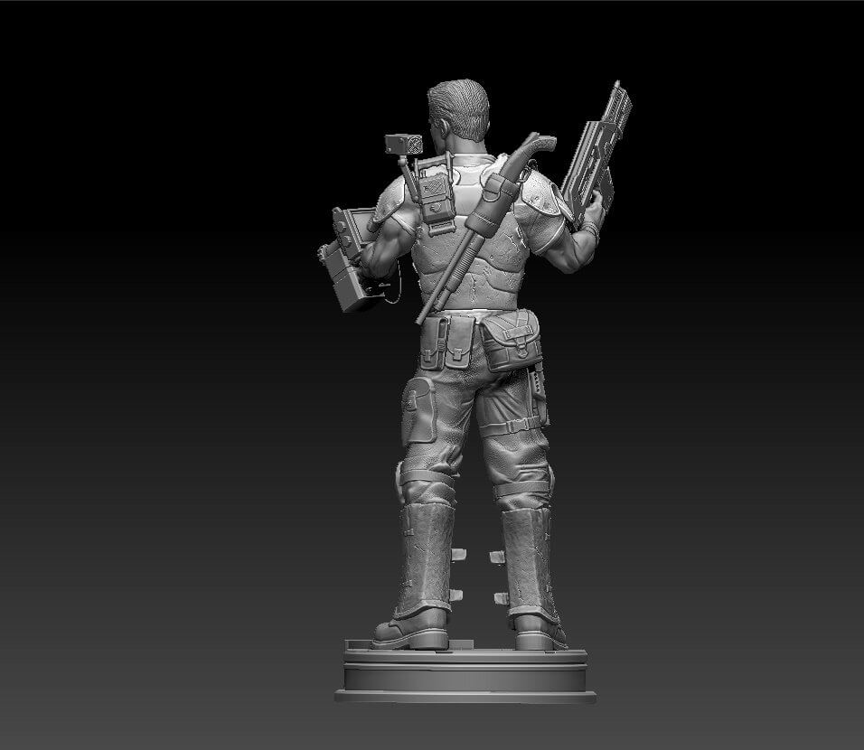 Aliens Soldier - 3D Model by Andreyad77