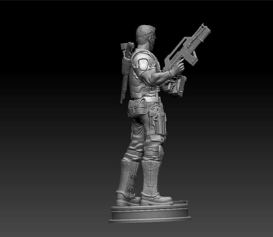 Aliens Soldier - 3D Model by Andreyad77