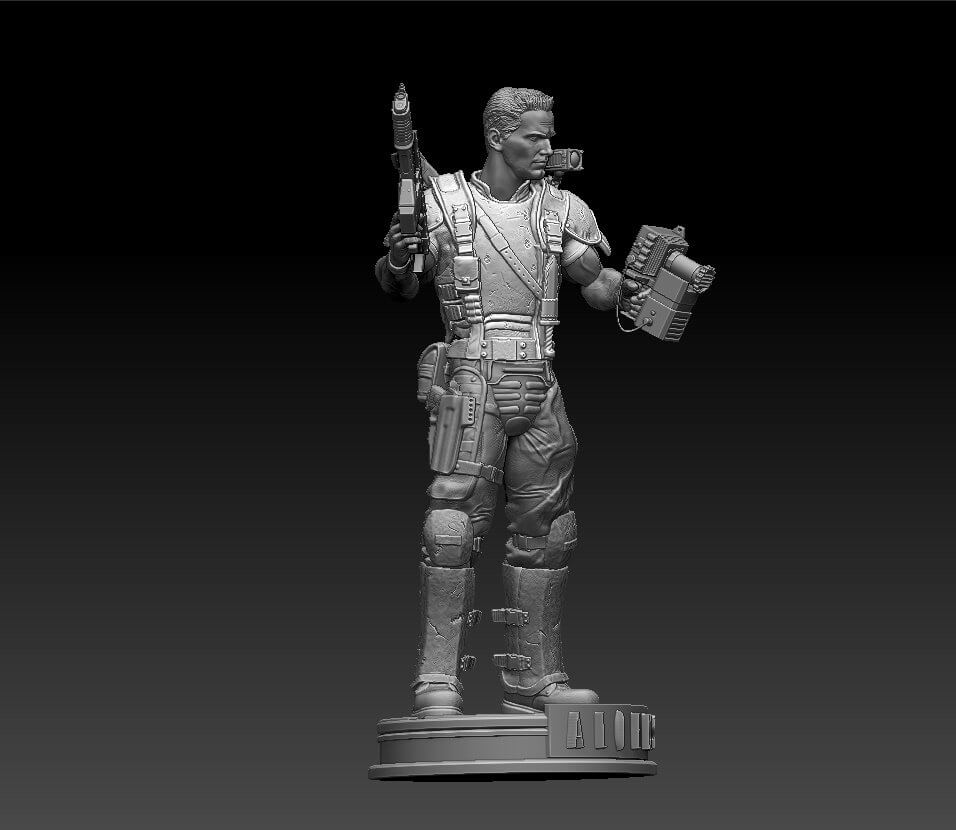 Aliens Soldier - 3D Model by Andreyad77