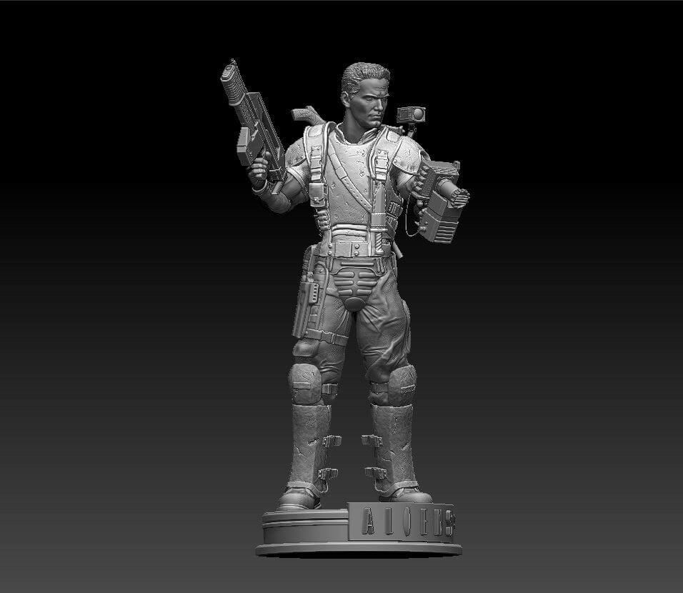 Aliens Soldier - 3D Model by Andreyad77