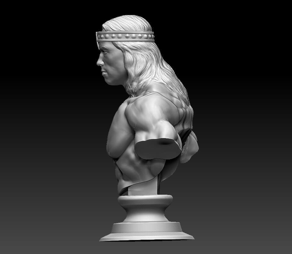 Conan Bust - 3D Model by Andreyad77