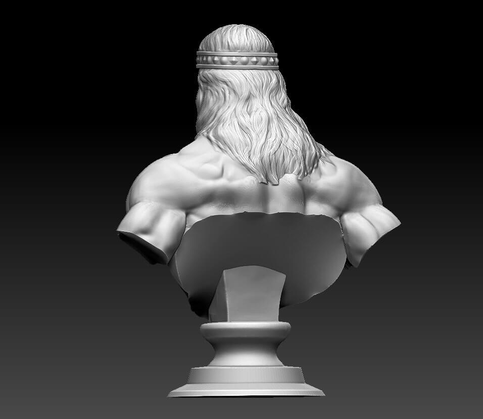 Conan Bust - 3D Model by Andreyad77