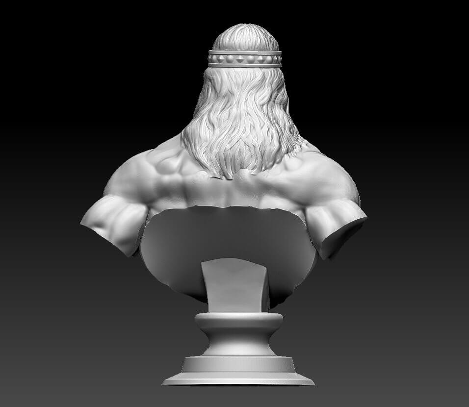Conan Bust - 3D Model by Andreyad77