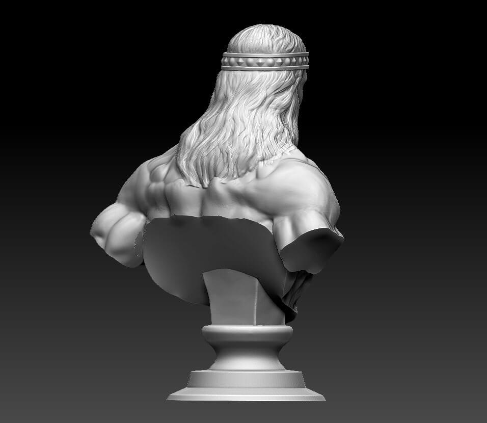 Conan Bust - 3D Model by Andreyad77