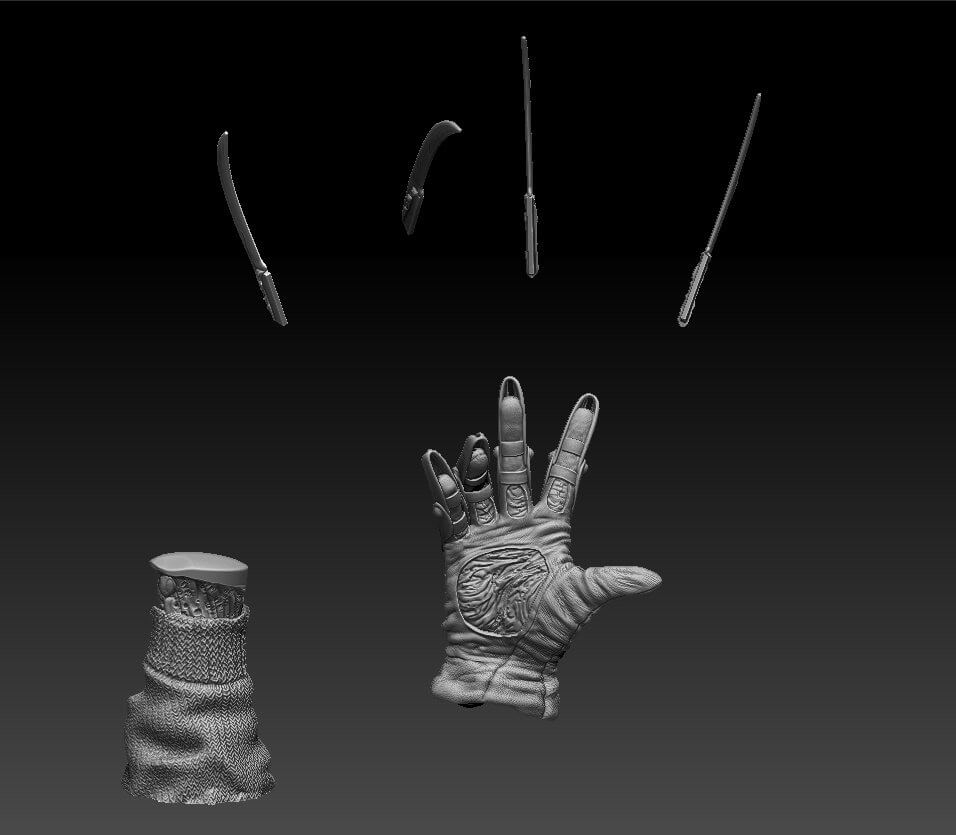 Freddy Krueger Hand - 3D Model by Andreyad77