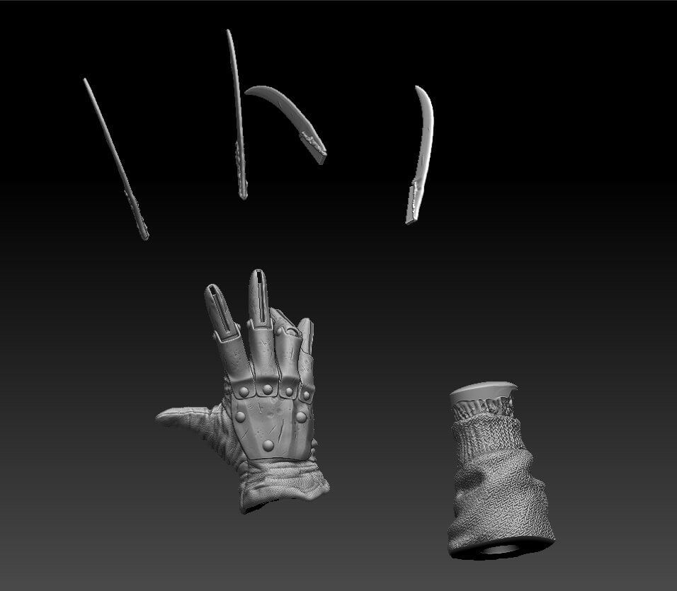 Freddy Krueger Hand - 3D Model by Andreyad77