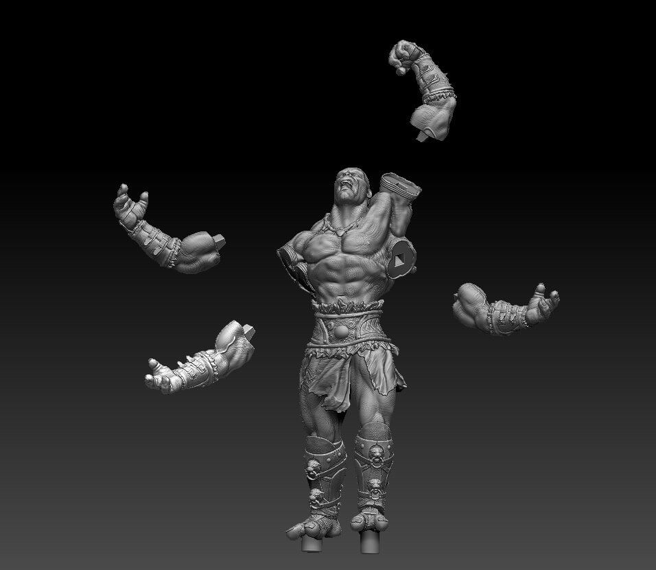 Goro Mortal Kombat - 3D Model by Andreyad77