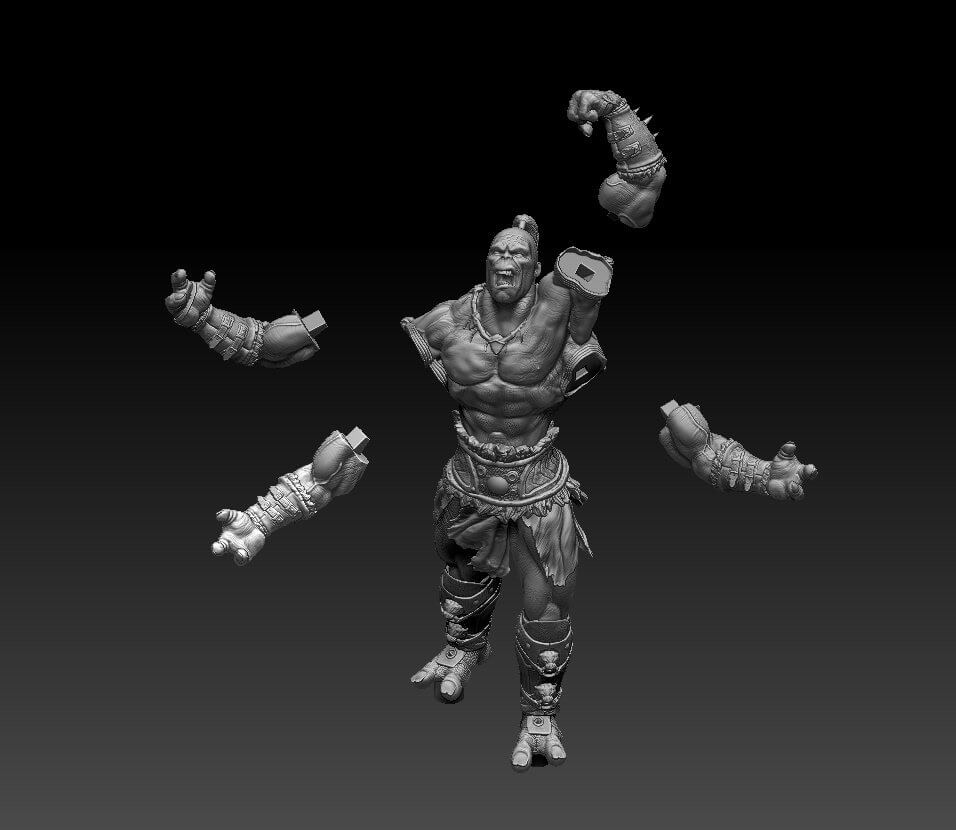 Goro Mortal Kombat - 3D Model by Andreyad77