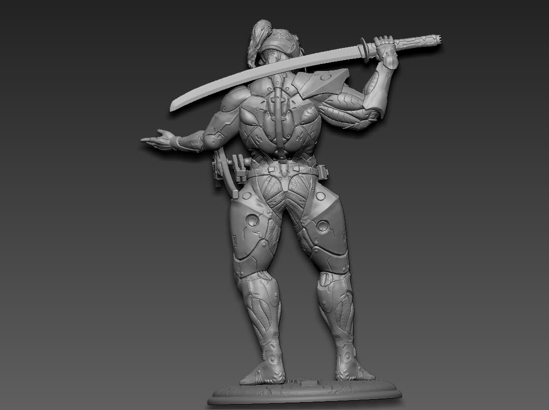 Metal Gear Rising Jetstream Sam - 3D Model by Andreyad77