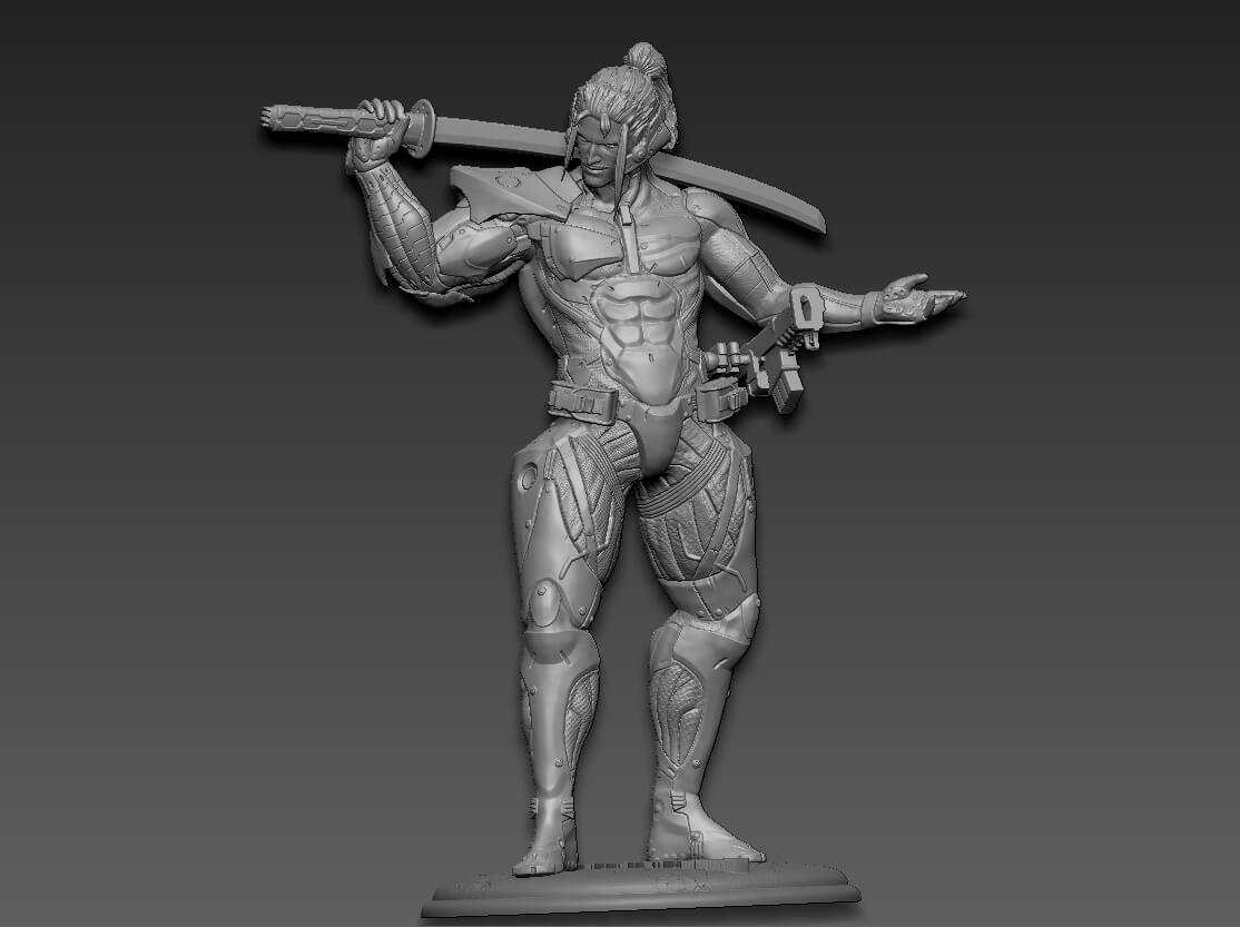 Metal Gear Rising Jetstream Sam - 3D Print Model by Andreyad77