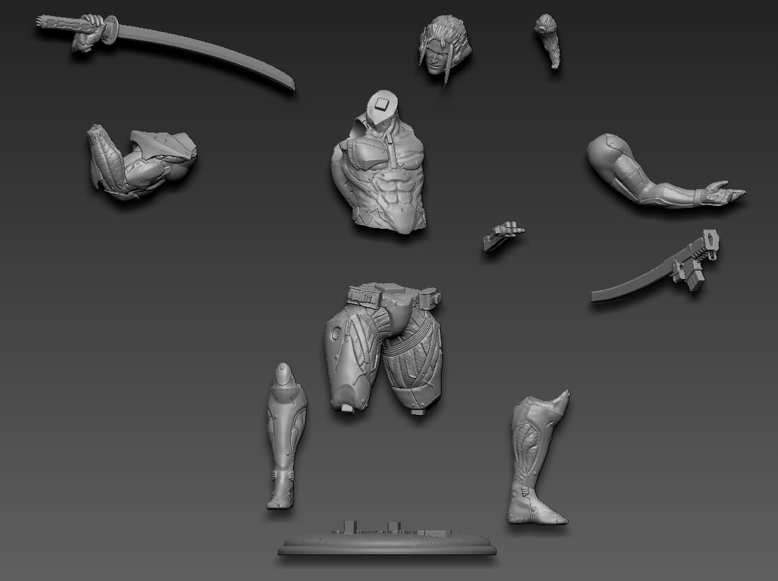 Metal Gear Rising Jetstream Sam - 3D Model by Andreyad77