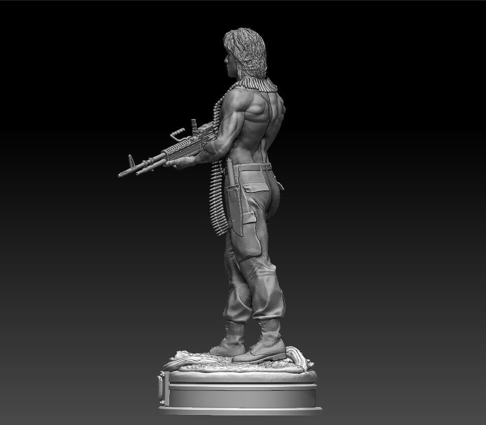 Rambo First Blood 2 - 3D Model by Andreyad77