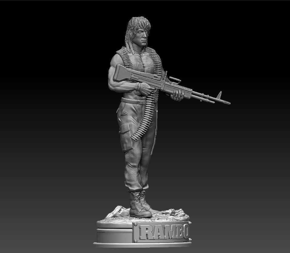 Rambo First Blood 2 - 3D Model by Andreyad77