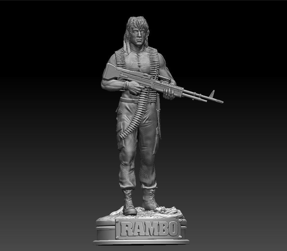 Rambo First Blood 2 - 3D Model by Andreyad77