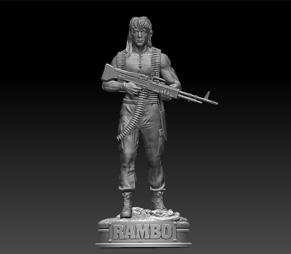 Rambo First Blood 2 - 3D Model by Andreyad77