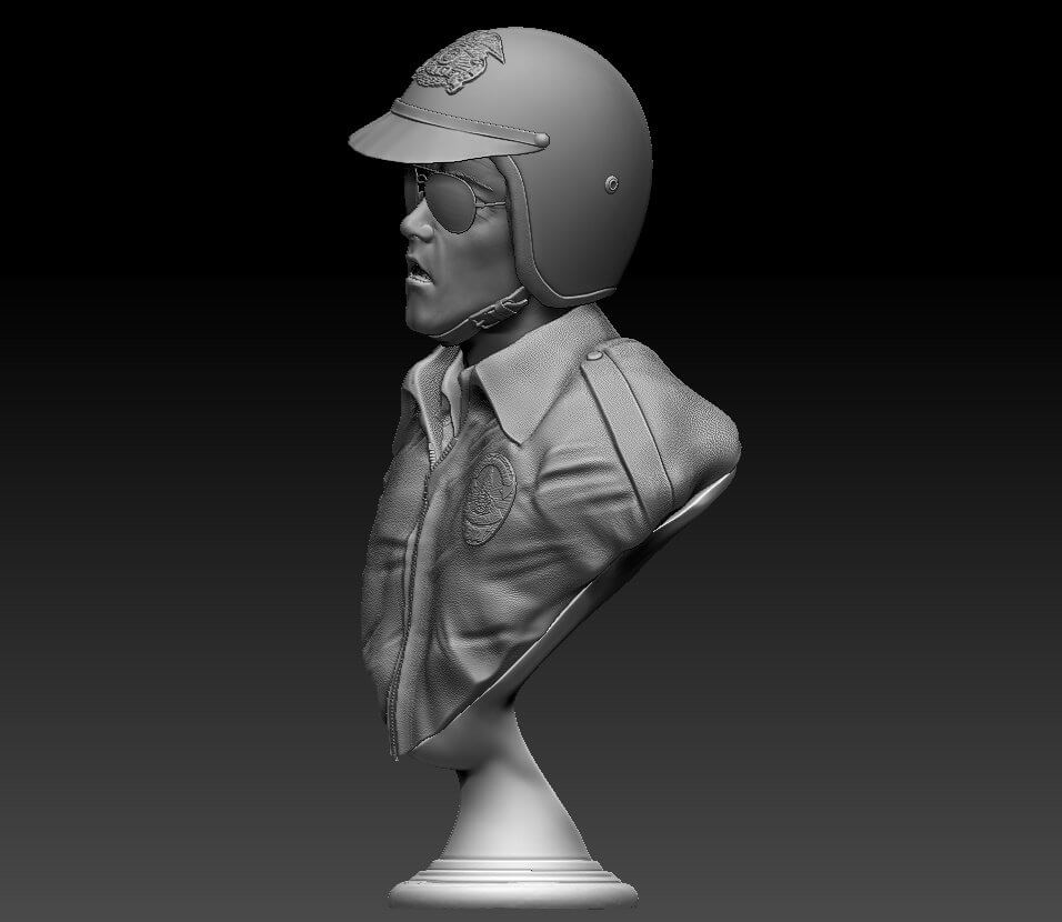 Terminator 2 T-1000 Bust Replica 3D Model by Andreyad77