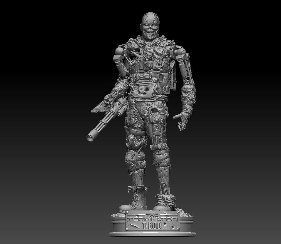 Terminator T-600 Replica V2 3D Model by Andreyad77