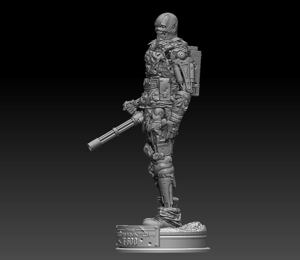 Terminator T-600 Replica V2 3D Model by Andreyad77