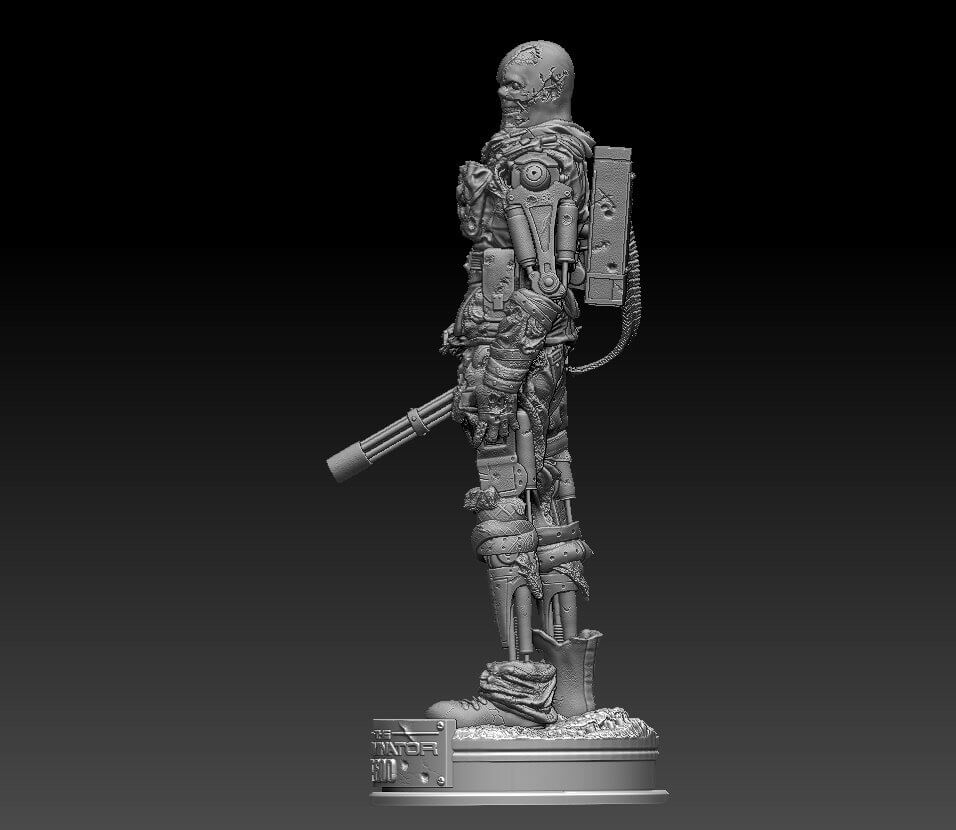 Terminator T-600 Replica V2 3D Model by Andreyad77