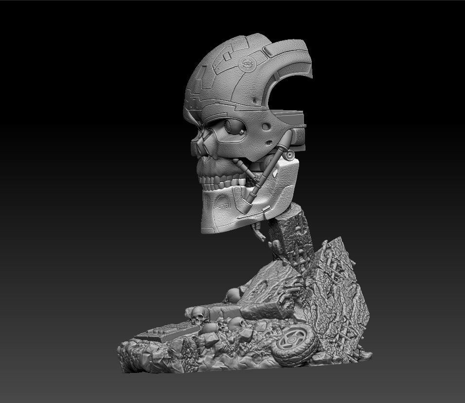 Terminator T-600 Replica 3D Model by Andreyad77