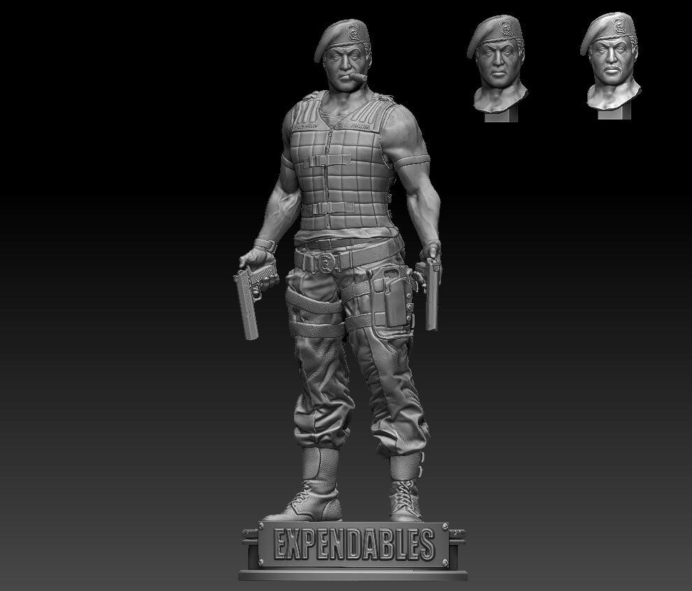 The Expendables - 3D Model by Andreyad77